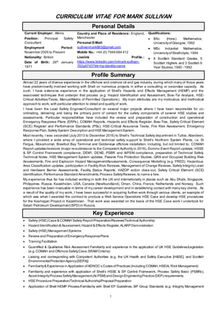 Mark sullivan cv_070316 | PDF