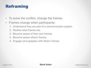 Environmental Conflicts - Resolution Through Reframing | PPT