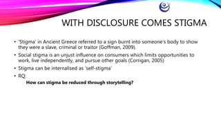 Dr Mark Tayar - Storytelling and Mental Health | PPTX