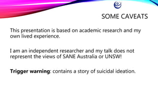 Dr Mark Tayar - Storytelling and Mental Health | PPTX