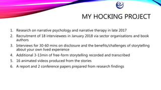 Dr Mark Tayar - Storytelling and Mental Health | PPTX