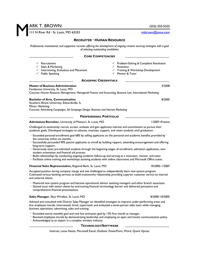 Recruiter Human Resource | PDF