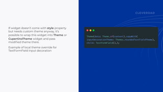 Theme and style in Flutter | PPT