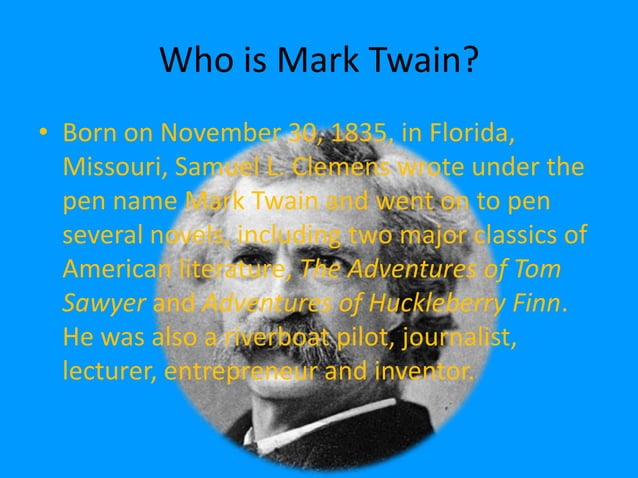 Mark twain | PPT