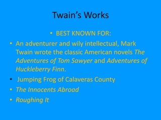 Mark twain | PPTX