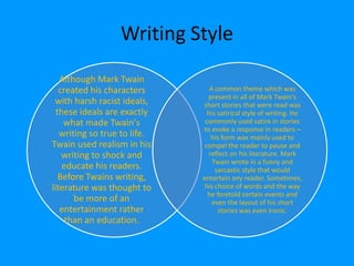 Mark twain | PPTX | Humor and Satire | Pop Culture