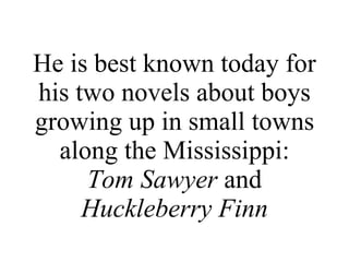 Mark twain for reading 3 | PPT