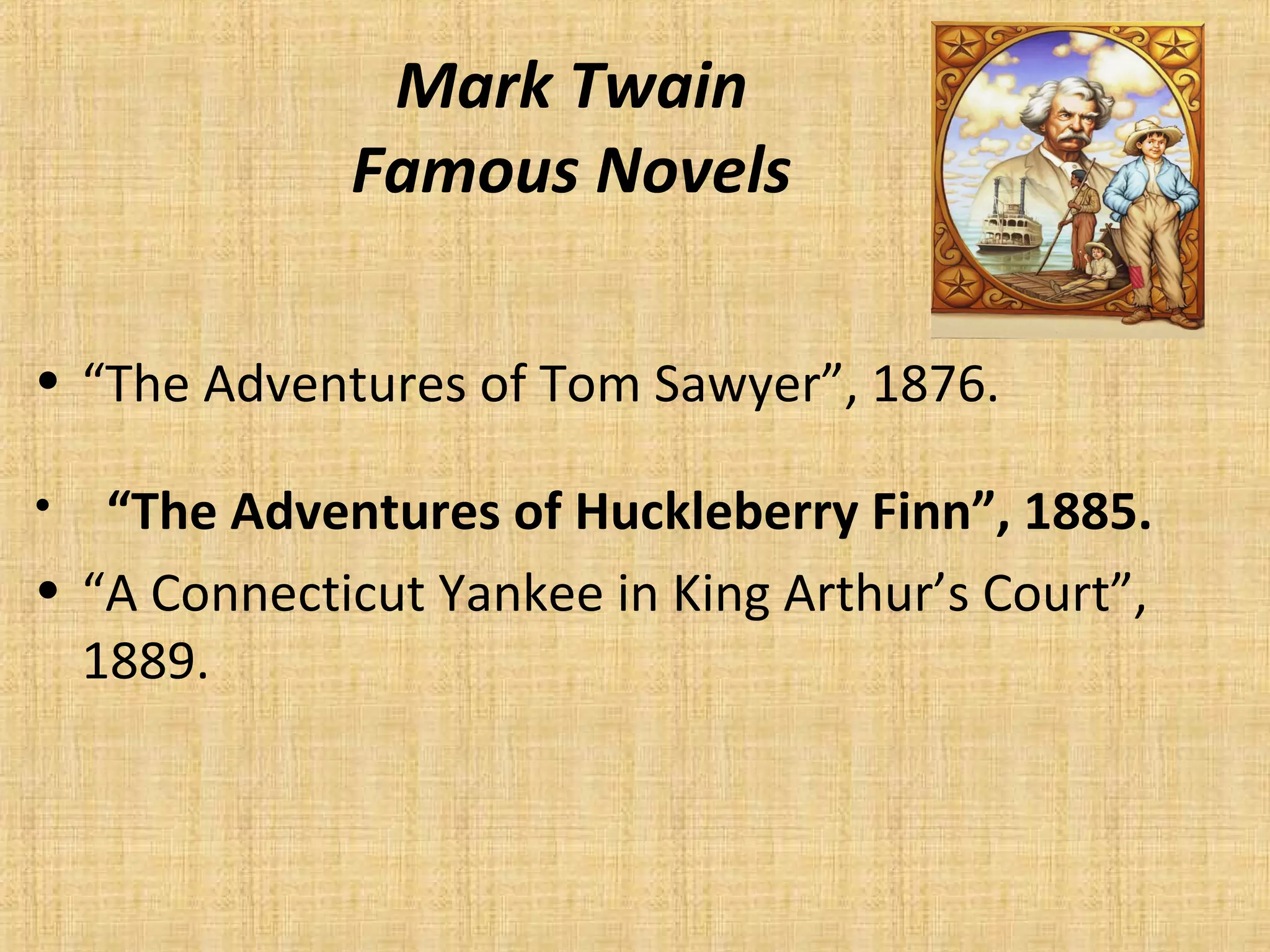 Mark twain overview | PPT