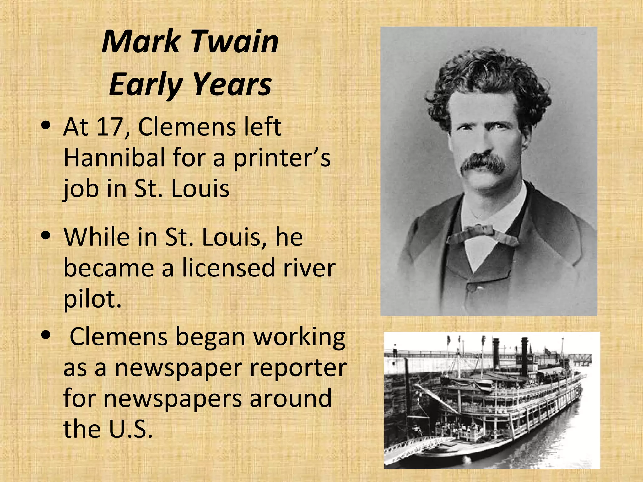 Mark twain overview | PPT
