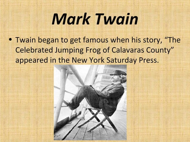 Mark twain overview | PPT | Fiction | Books and Literature