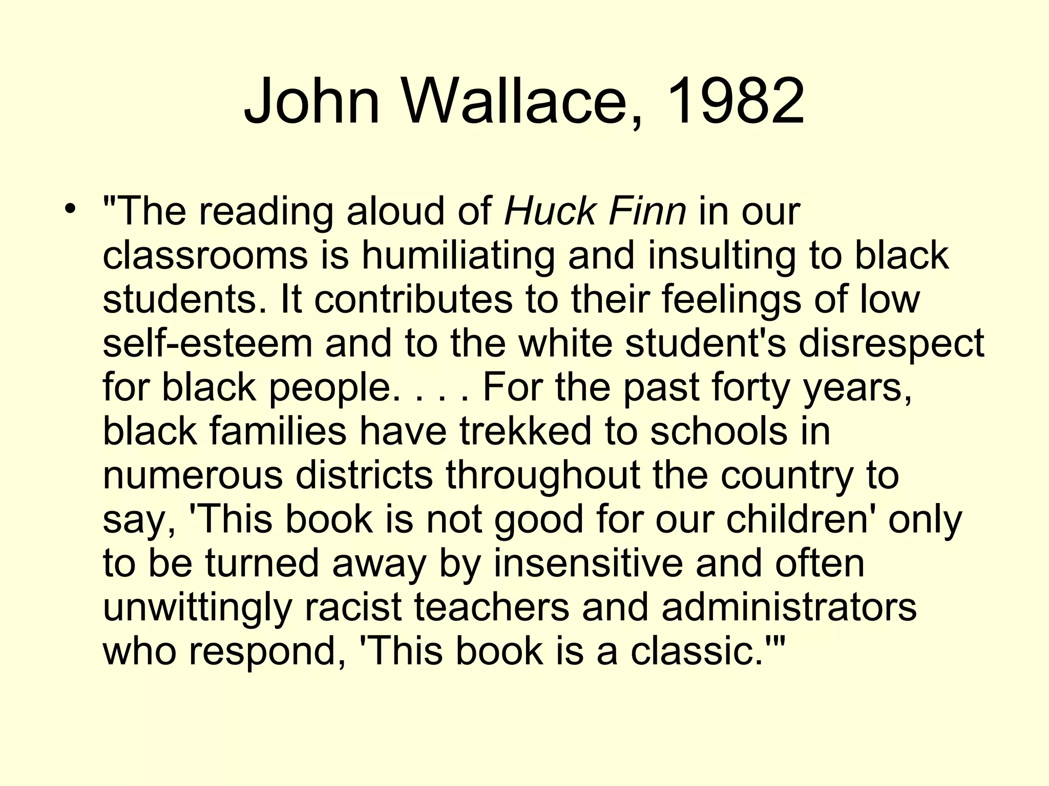 Mark twain & the adventures of huckleberry finn | PPT