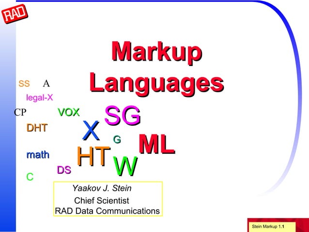 Markup Languages | PPT