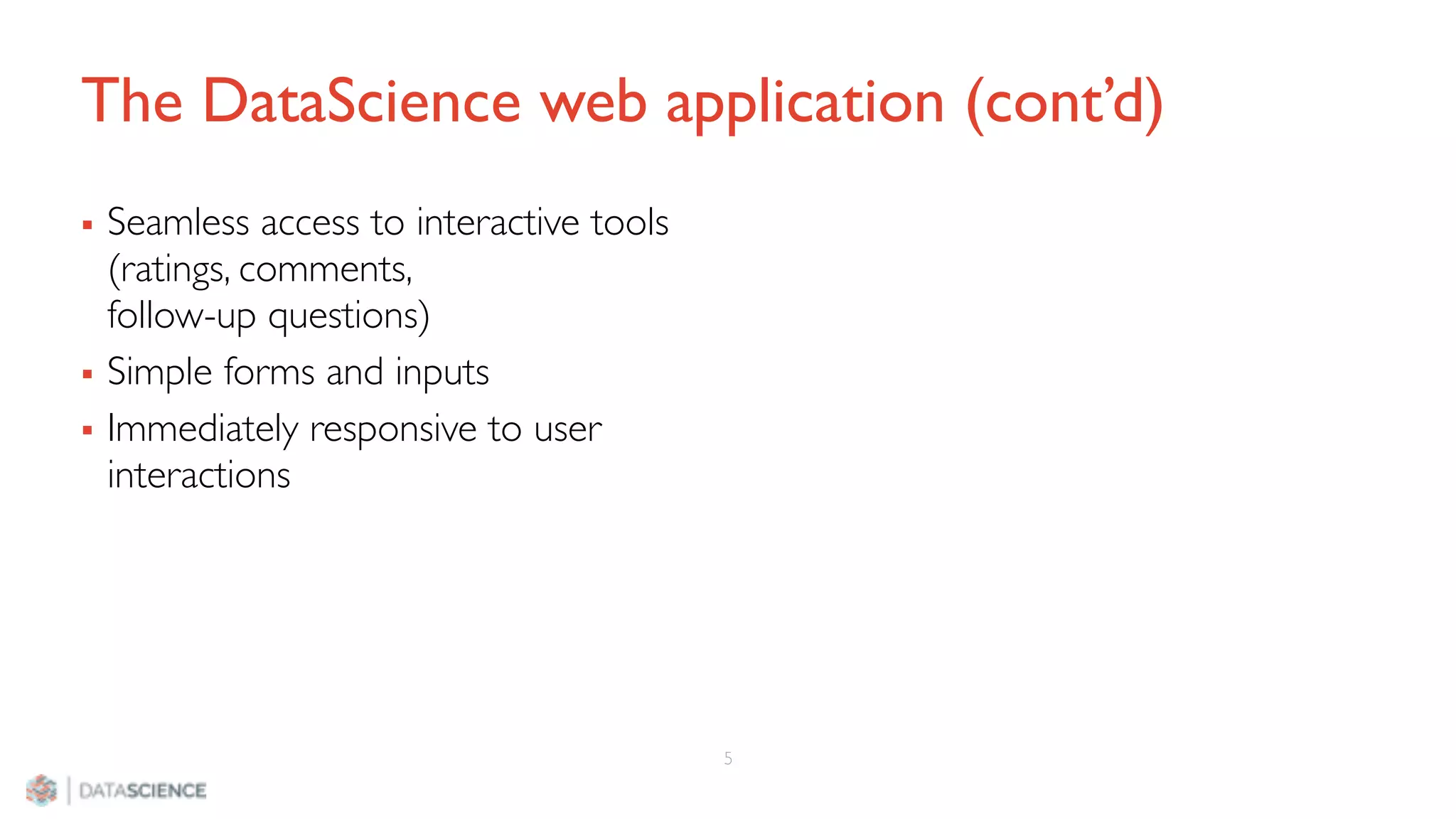 Delivering Insights: Building the DataScience Web Application | PPT