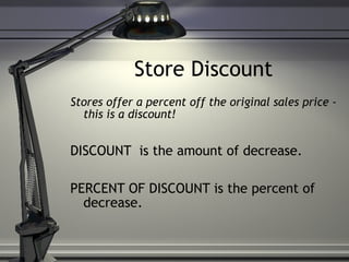 Markup&discount | PPT