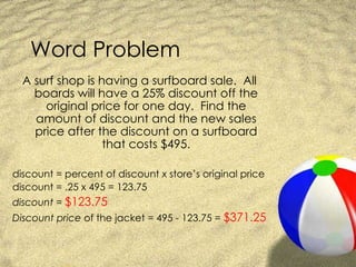 Markup&discount | PPT