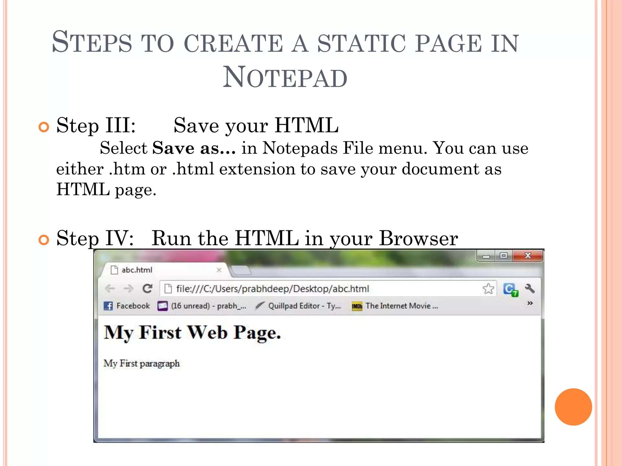 Markup language classification, designing static and dynamic | PPTX | Web Design and HTML | Internet
