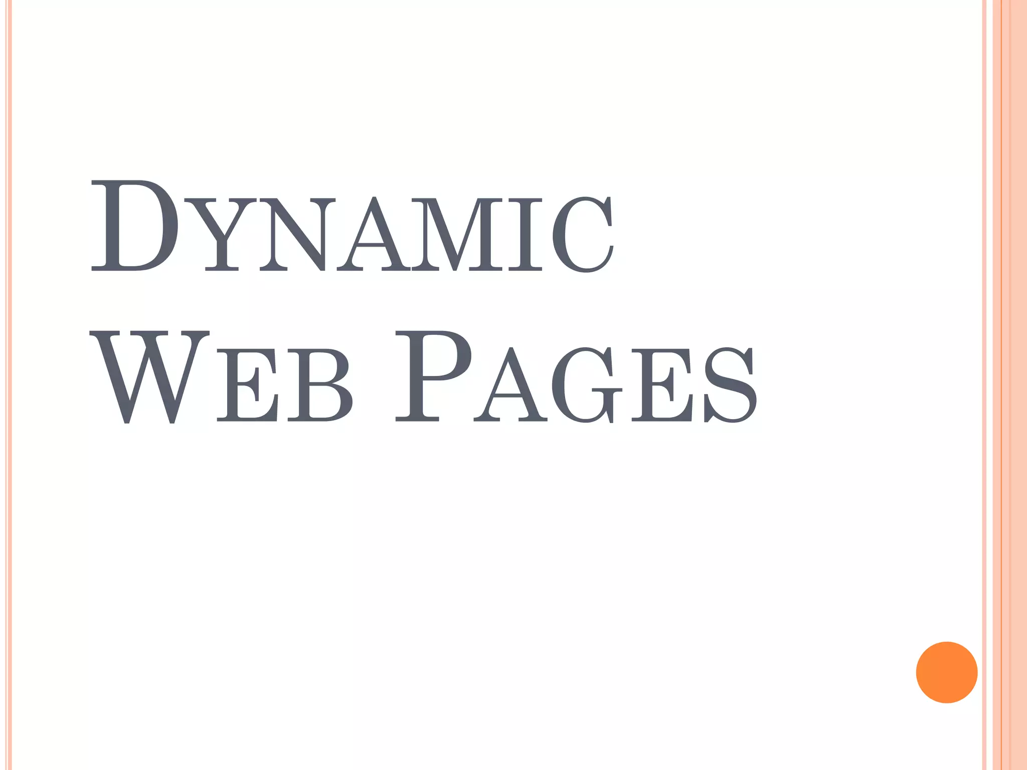 Markup language classification, designing static and dynamic | PPTX | Web Design and HTML | Internet