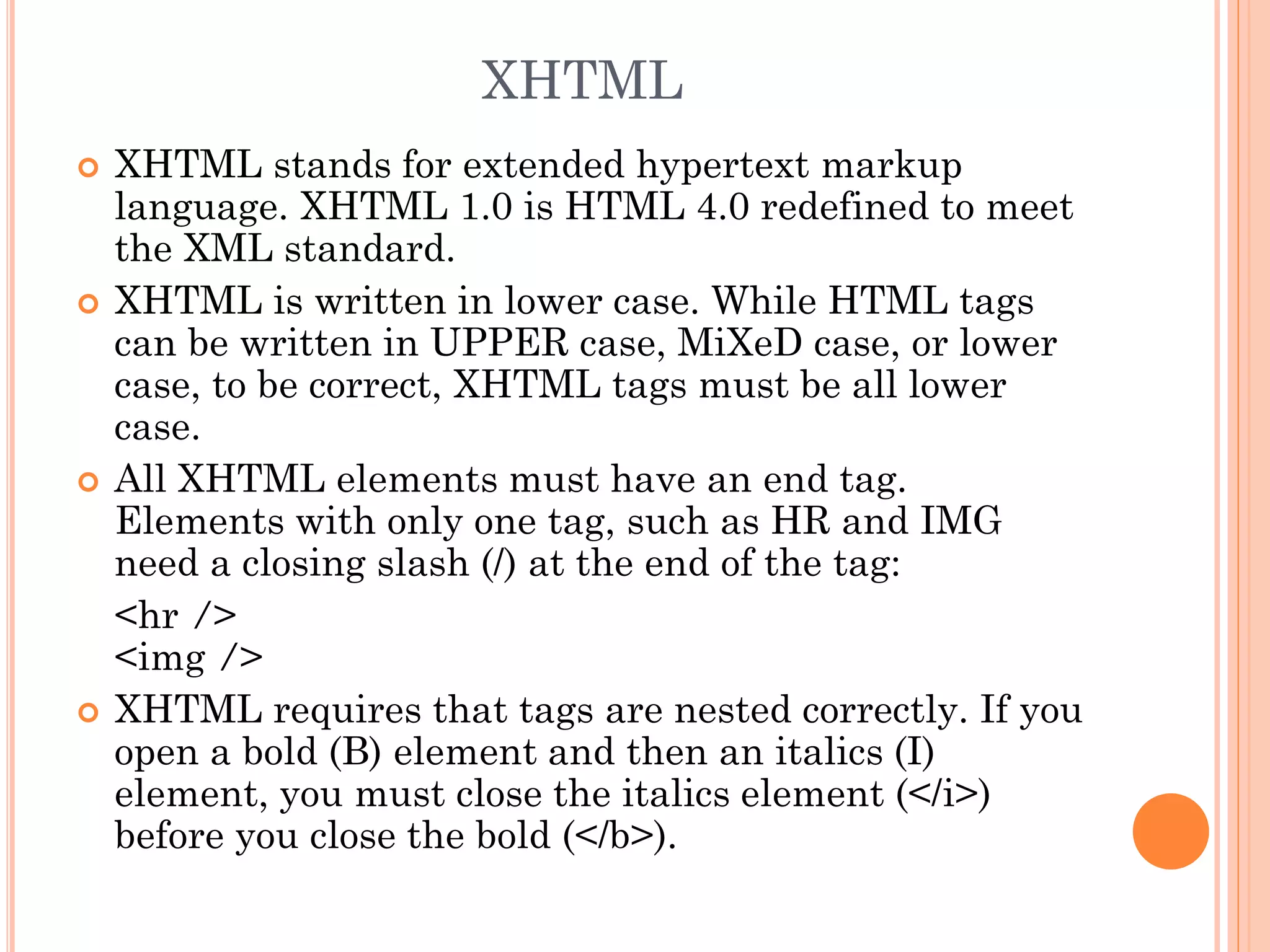 Markup Language Classification Designing Static And Dynamic Pptx Web Design And Html Internet