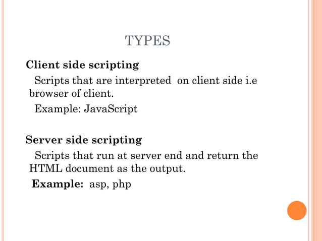 Markup Language Classification Designing Static And Dynamic Pptx Web Design And Html Internet