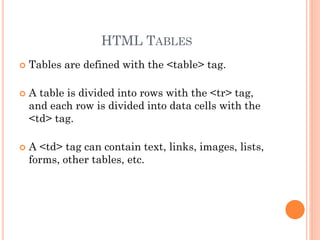 Markup language classification, designing static and dynamic | PPT