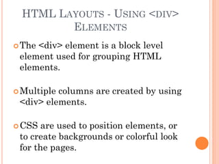 Markup language classification, designing static and dynamic | PPT