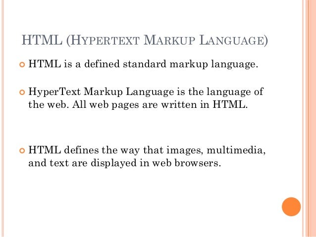 Markup language classification, designing static and dynamic