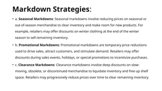 marketing;Mark –up & Mark-down strategies.pptx