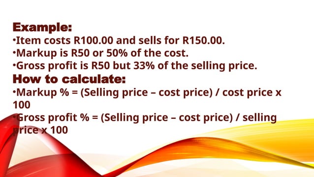 mark up VS margin Breakeven analysis and pricing.pptx | Business ...