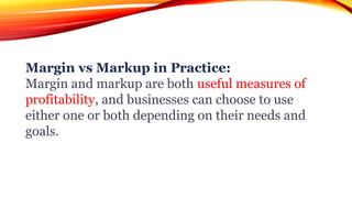 mark up VS margin Breakeven analysis and pricing.pptx | Business ...