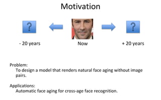 Artificial Face Aging | PPTX