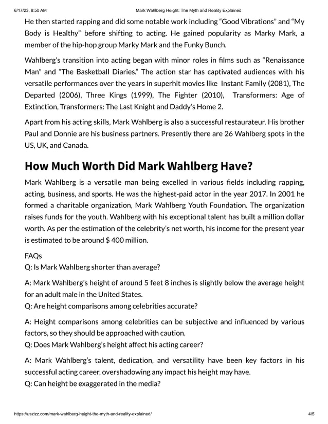 Mark Wahlberg Height- The Myth and Reality Explained.pdf