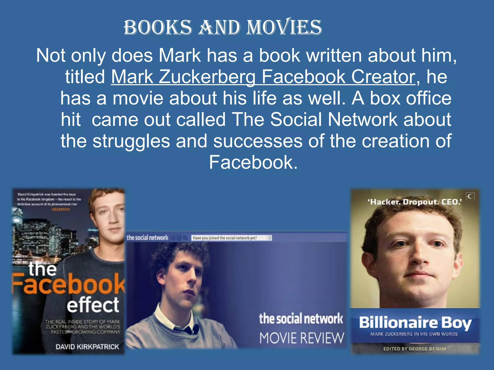Mark Elliot Zuckerberg Biography In Brief Ppt