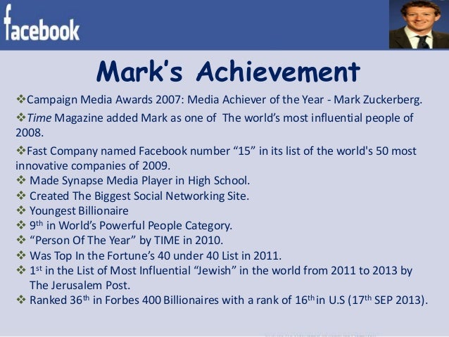 Mark zuckerberg biography summary