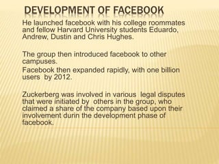 Mark zuckerberg ppt | PPTX | Celebrity Families | Pop Culture