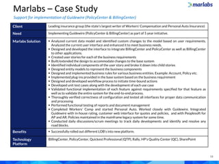 Marlabs Capabilities Overview: Guidewire Services | PPT