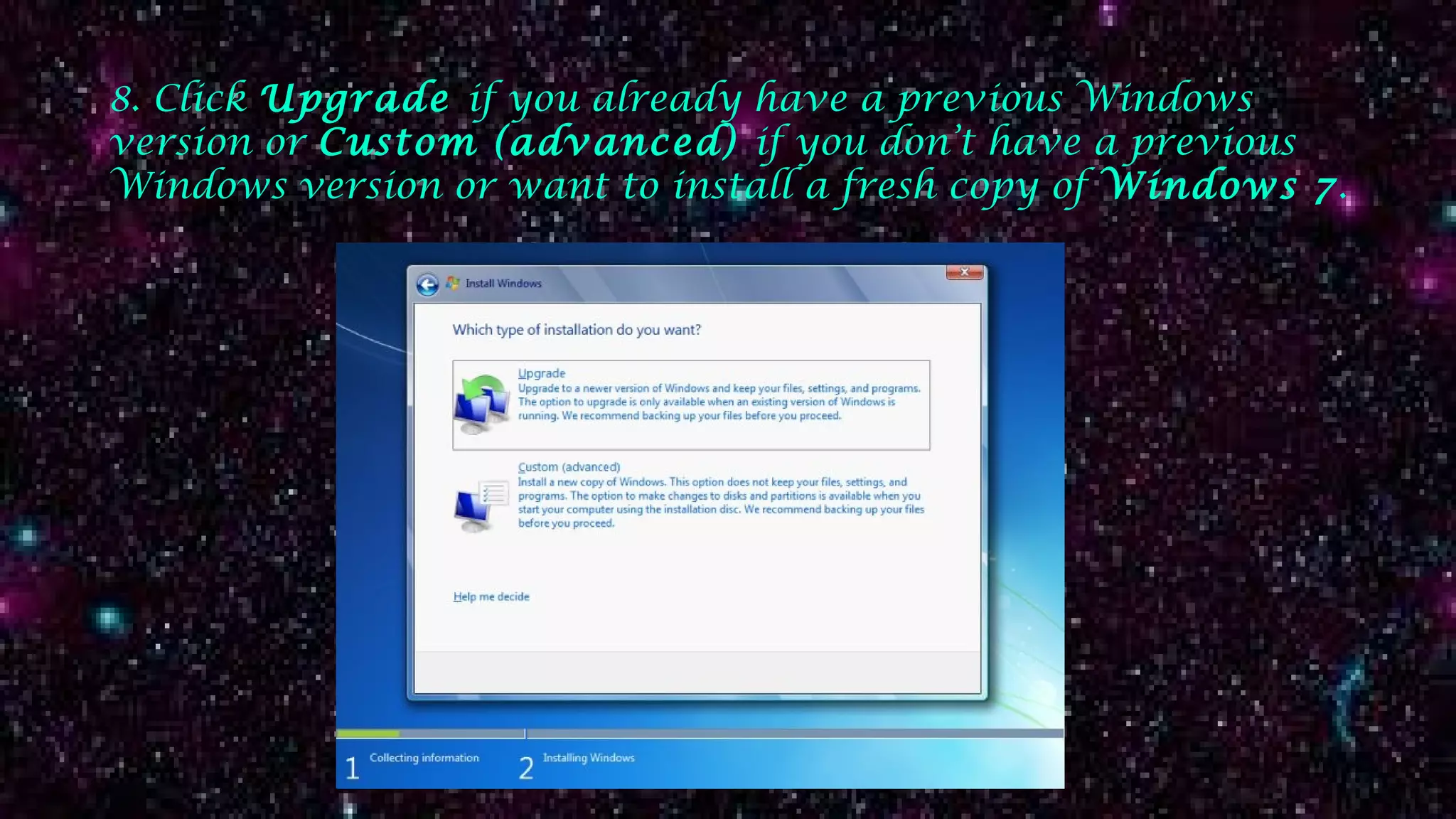 Windows 7 Installation | PPT