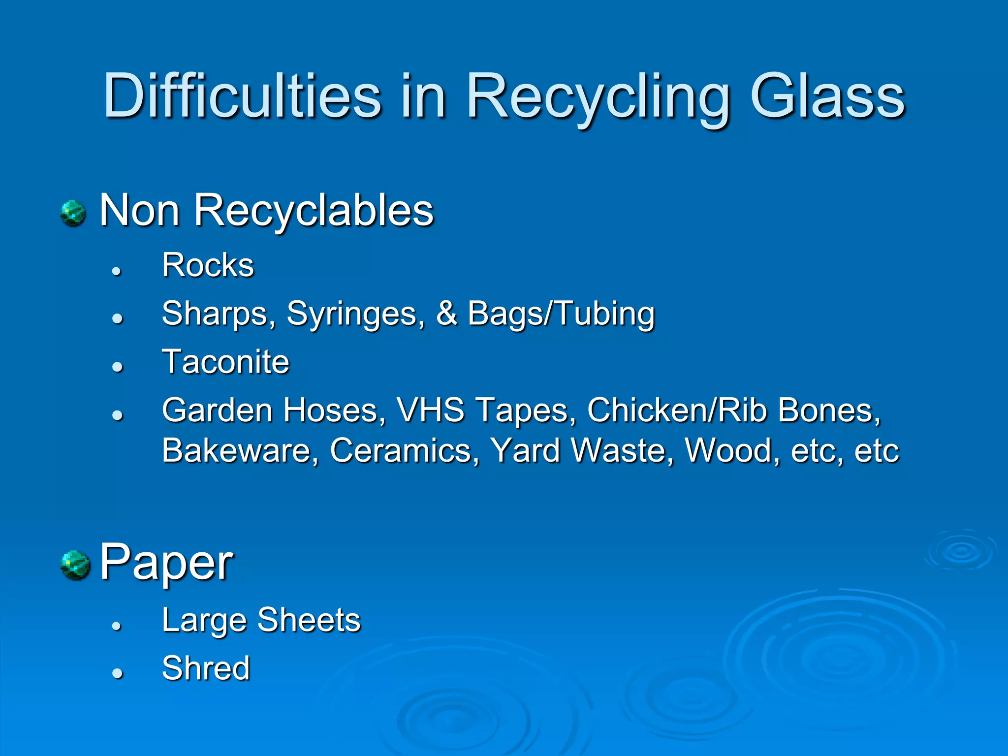 TRENDS1 Glass Recycling, Dan McClenahan | PDF
