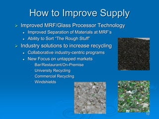 TRENDS1 Glass Recycling, Dan McClenahan | PDF