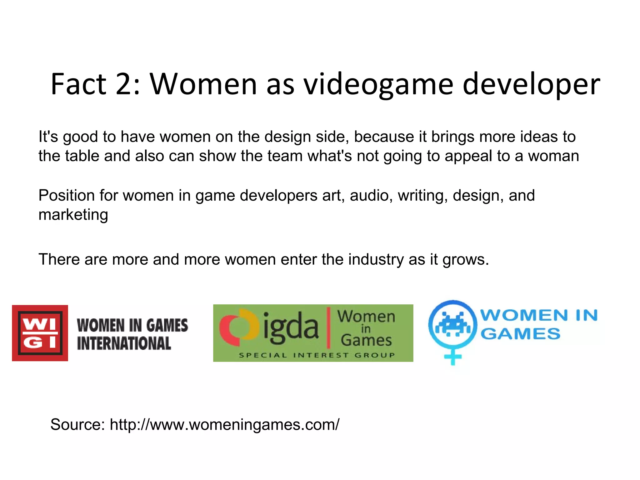 Women in Videogames | PPT