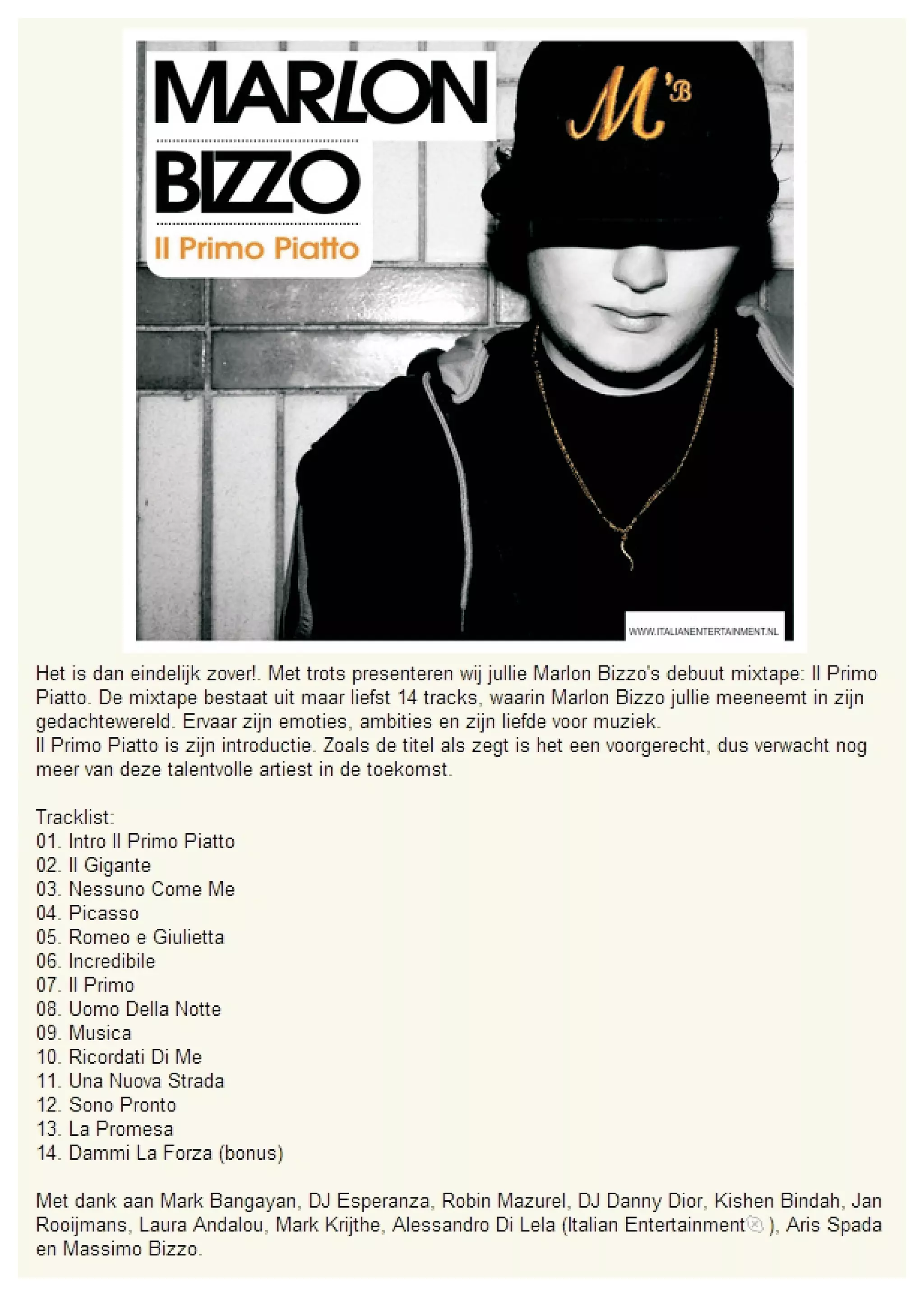 Marlon Bizzo - Il Primo Piatto | PDF