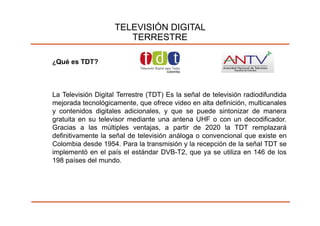 Televisión Digital terrestre (TDT) | PPTX