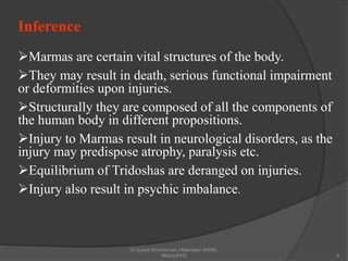 Marma - vital points in ayurveda | PPTX