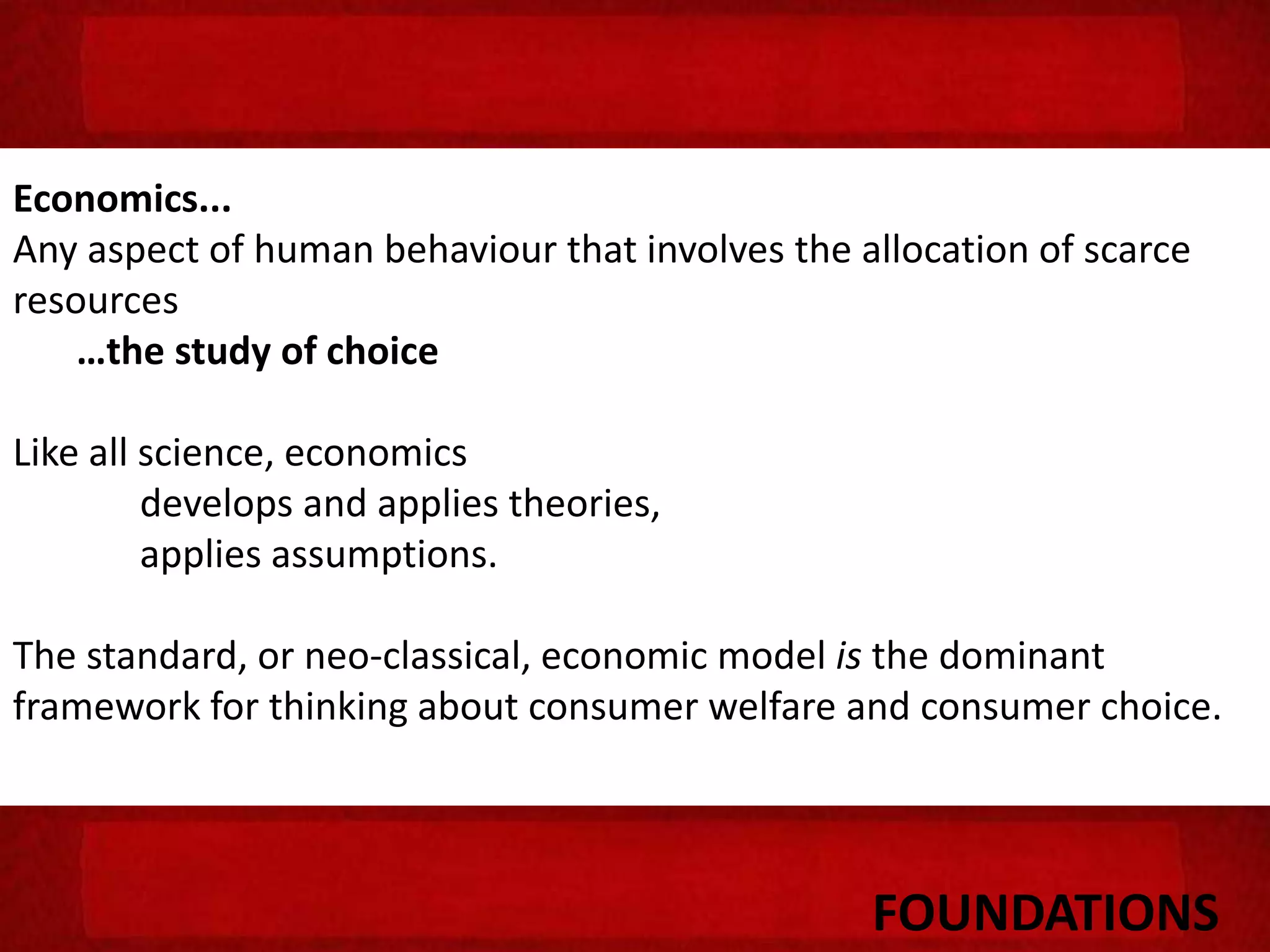 Behavioural Economics Overview | PPTX