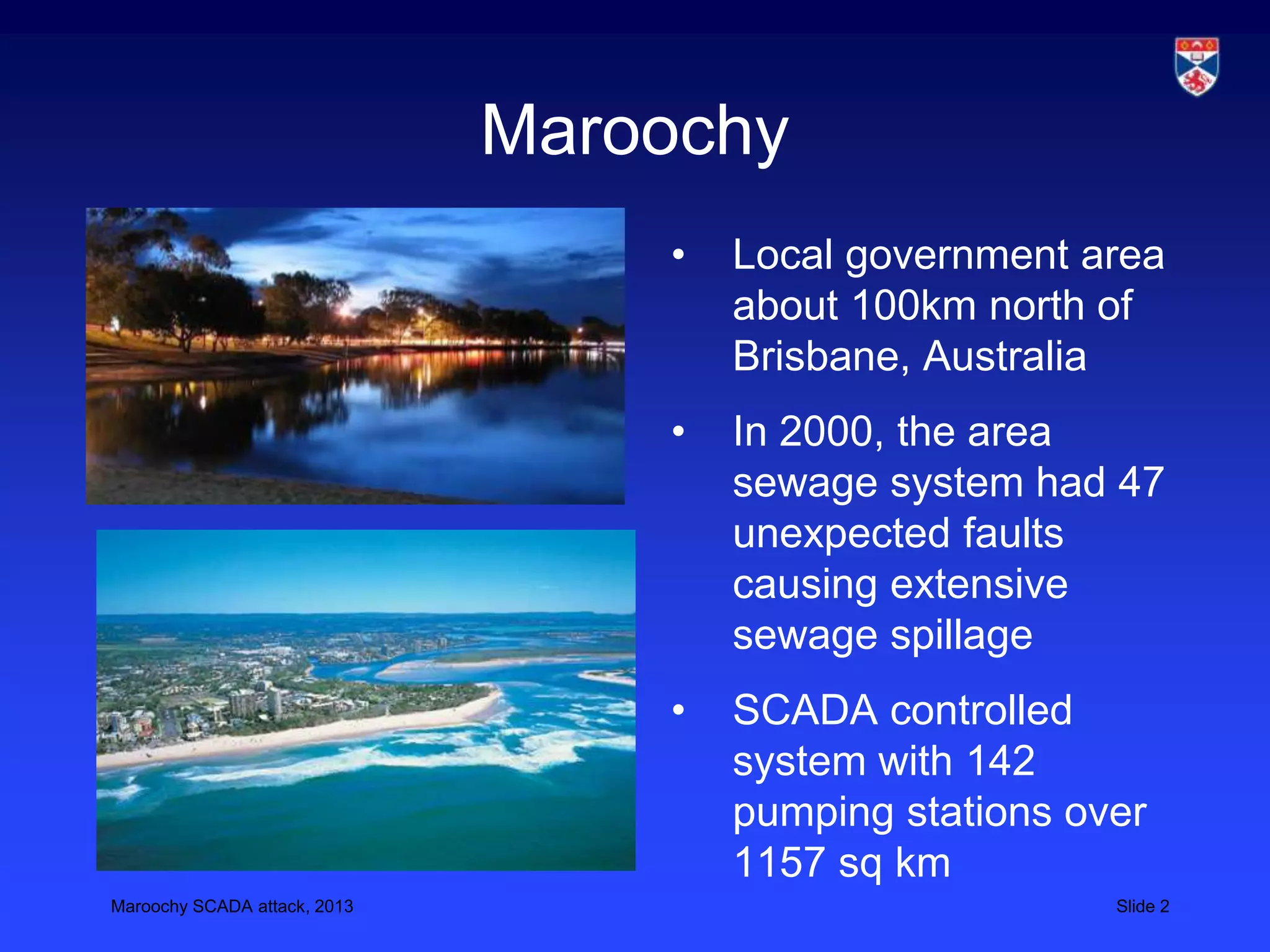 CS5032 Case study Maroochy water breach | PPT