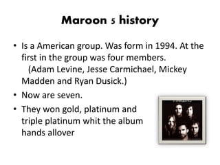 Maroon 5 payphone | PPTX