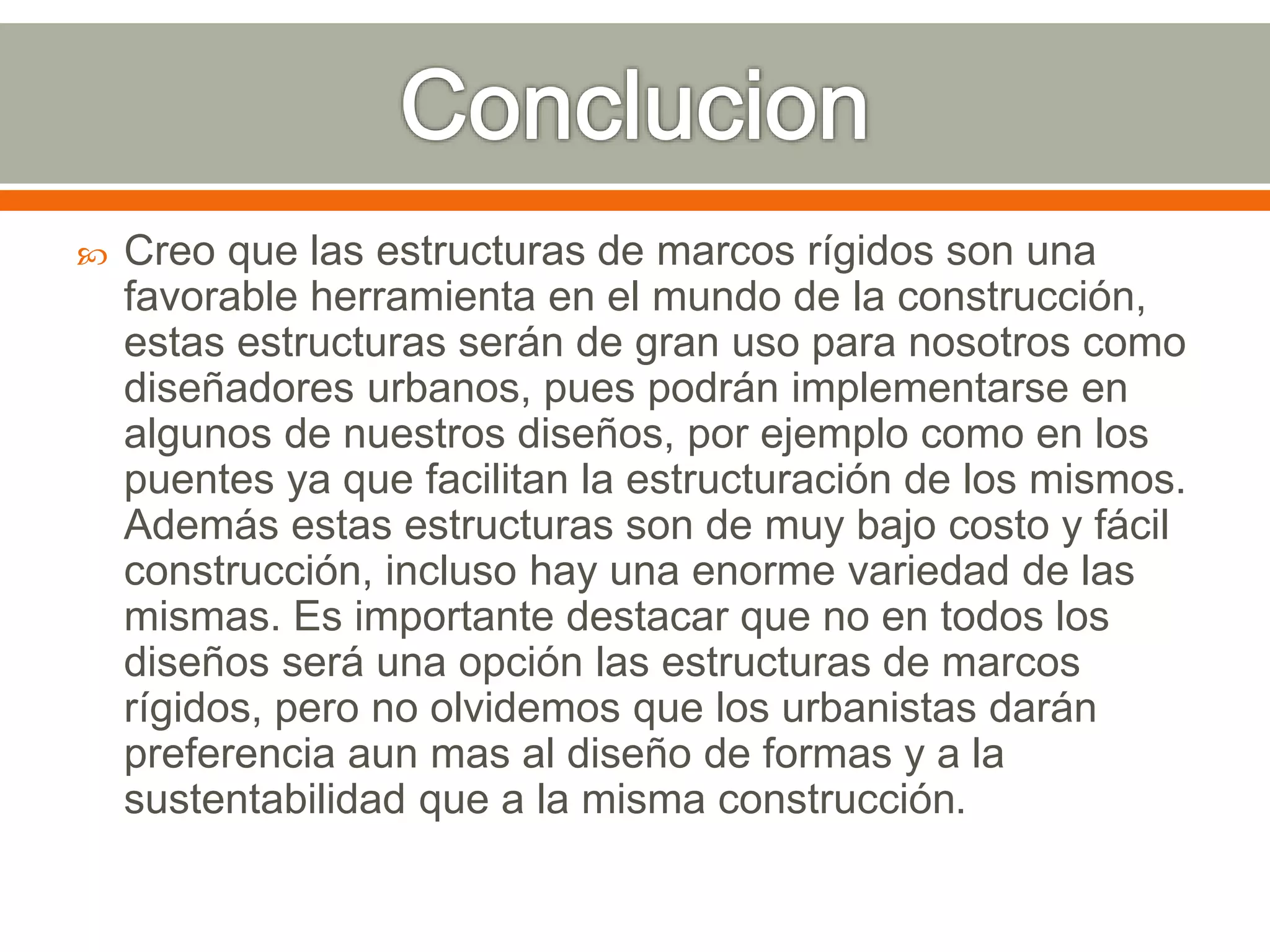 Marcos estructurales rigidos | PPTX