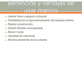 Marcos estructurales rigidos | PPTX