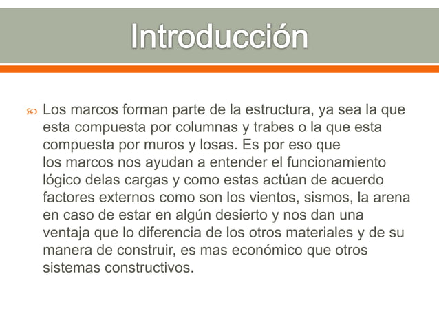 Marcos estructurales rigidos | PPTX