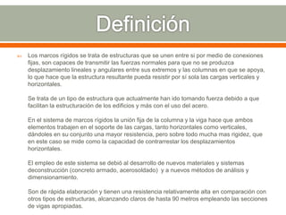 Marcos estructurales rigidos | PPTX