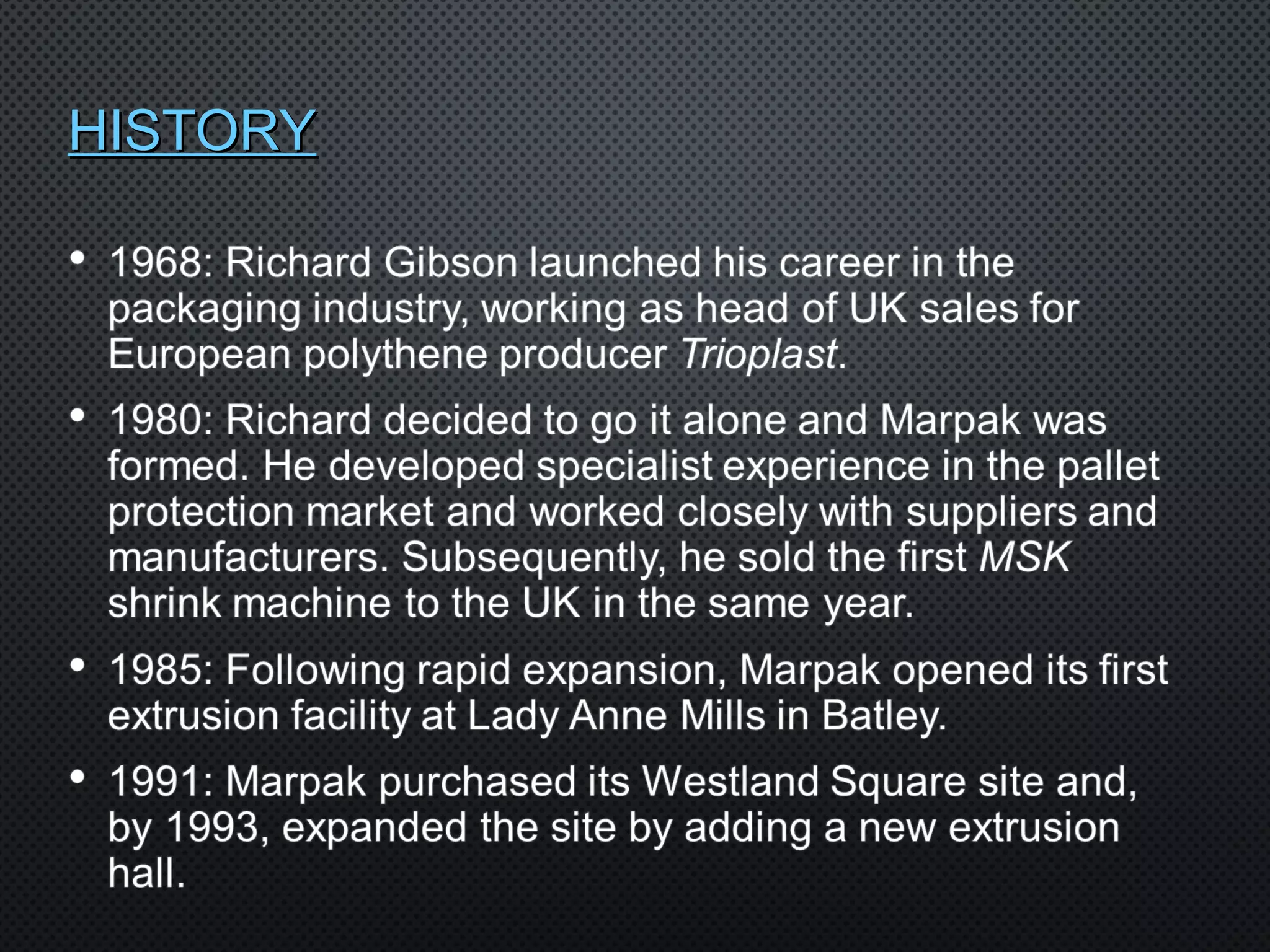 Marpak Company Presentation | PPT